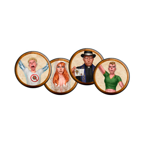 Torg Eternity RPG: Cyberpapacy Le Resistance Tokens - Zatu Games